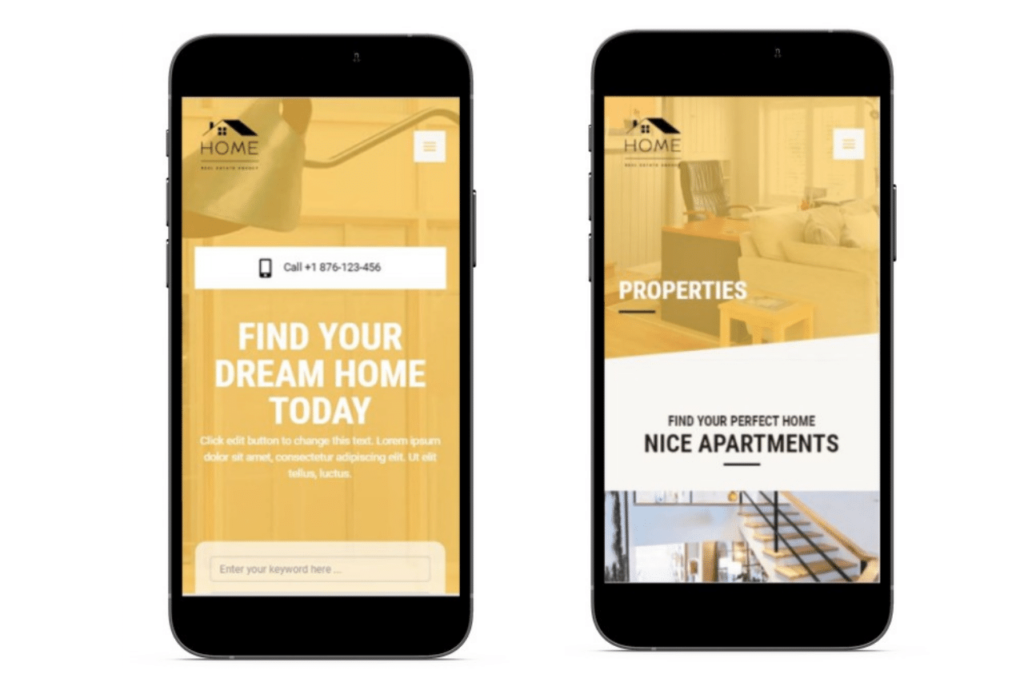 Sample real estate website - 658 Designz